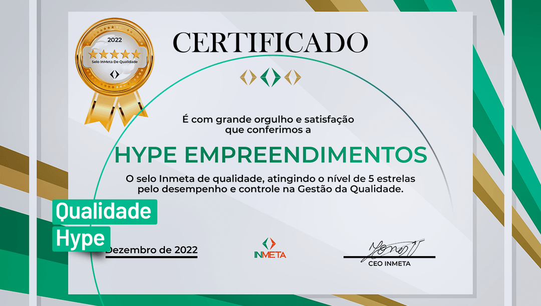Blog/Hype Empreendimentos Recebe Selo De Certificacao De Qualidade Inmeta